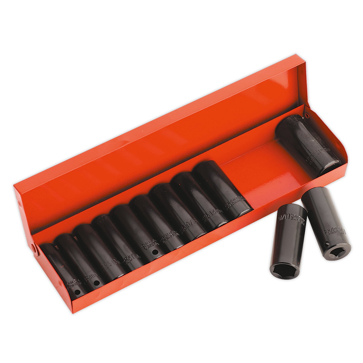 Impact Socket Set 12pc Deep 3/8"Sq Drive Metric/Imperial