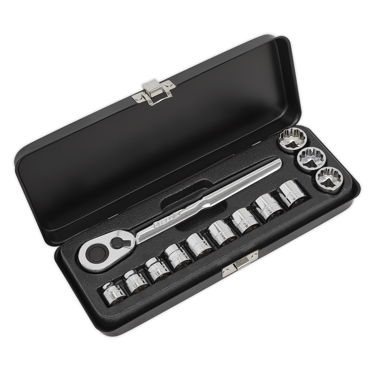 Low Profile Socket Set 13pc 3/8"Sq Drive Metric