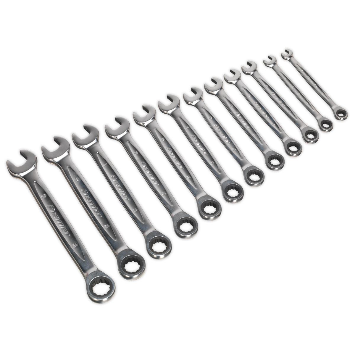 Ratchet Combination Spanner Set 12pc - Metric