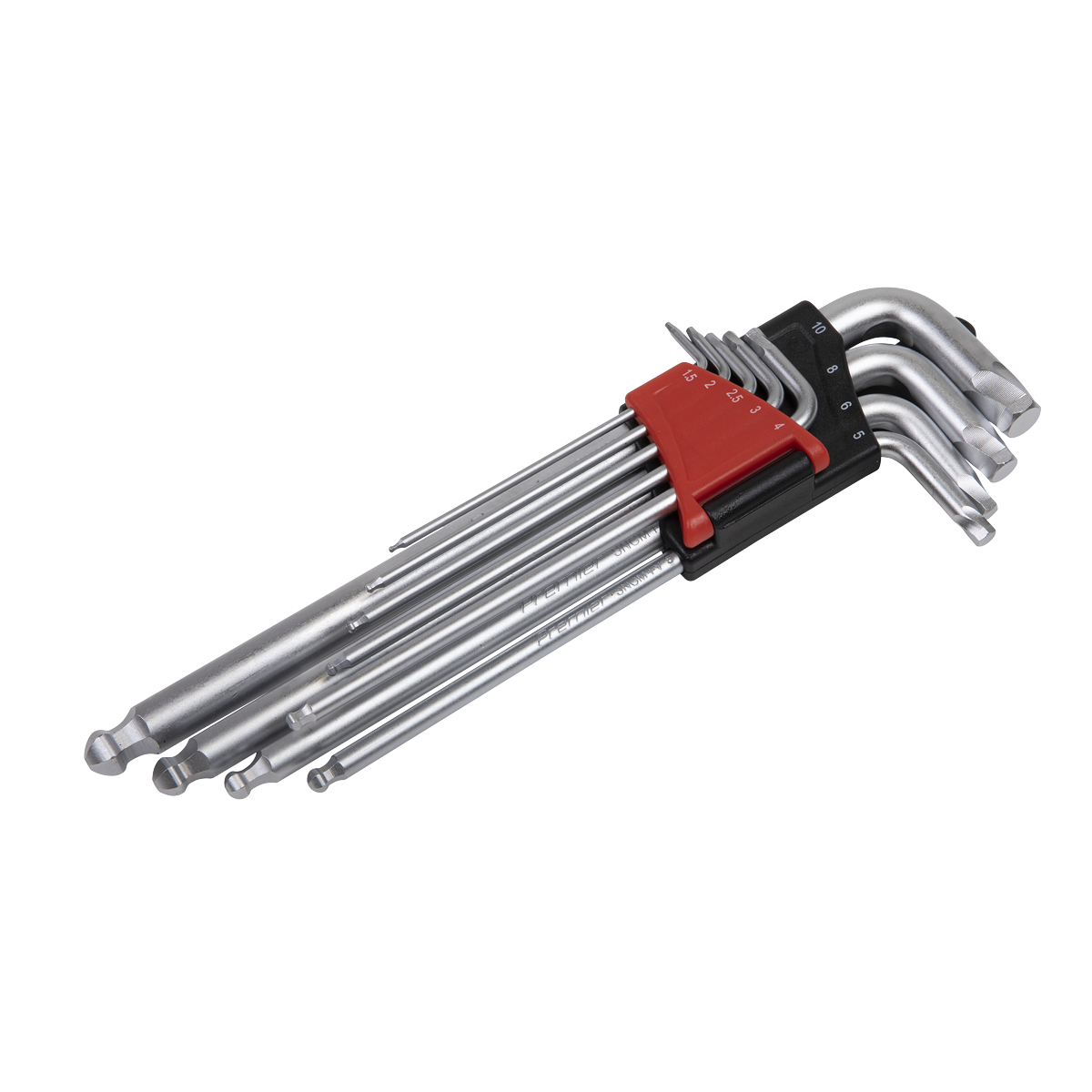 Ball-End Hex Key Set 9pc Lock-On - Metric