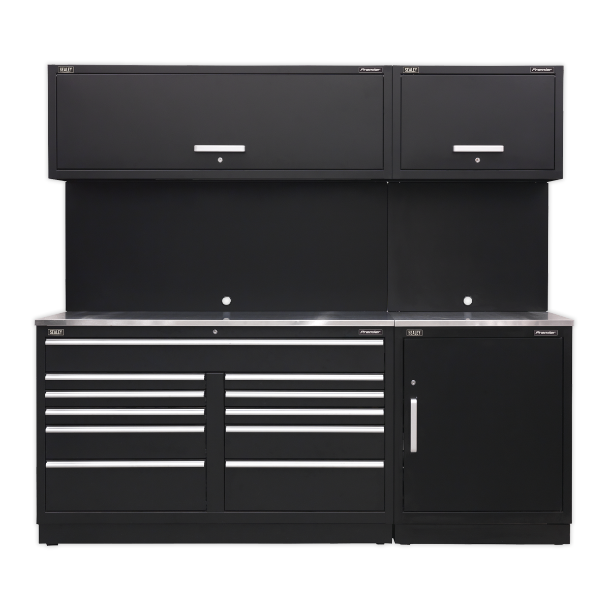 Modular Storage System Combo - Stainless Steel Worktop