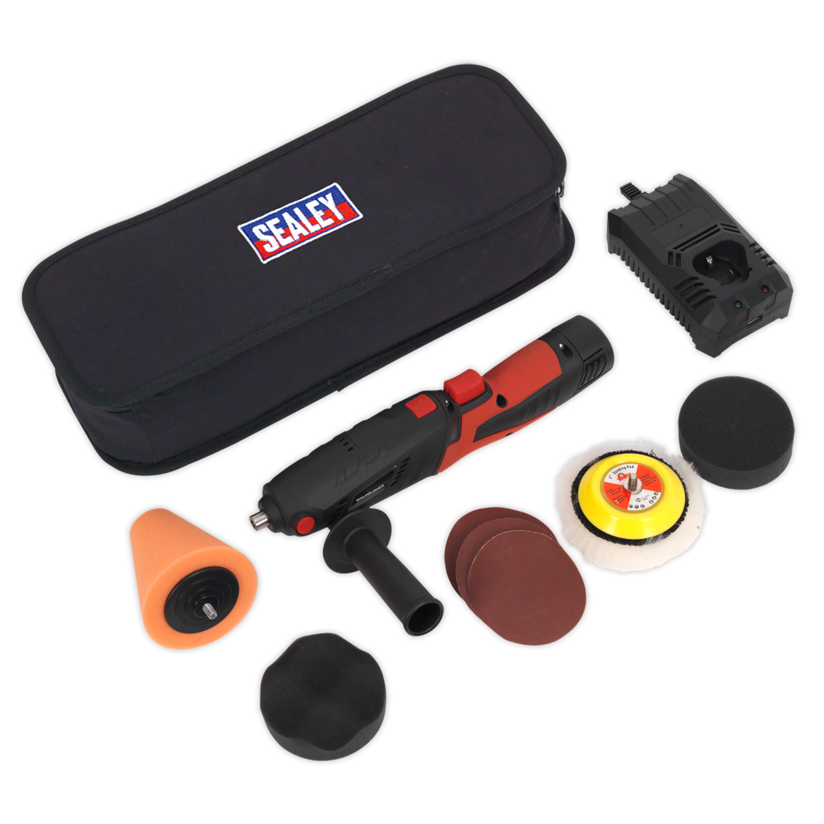 Cordless Mini Sander/Polisher Kit ¯75mm 12V Lithium-ion