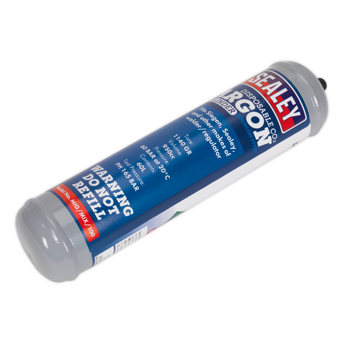 Gas Cylinder Disposable Carbon Dioxide/Argon 60L