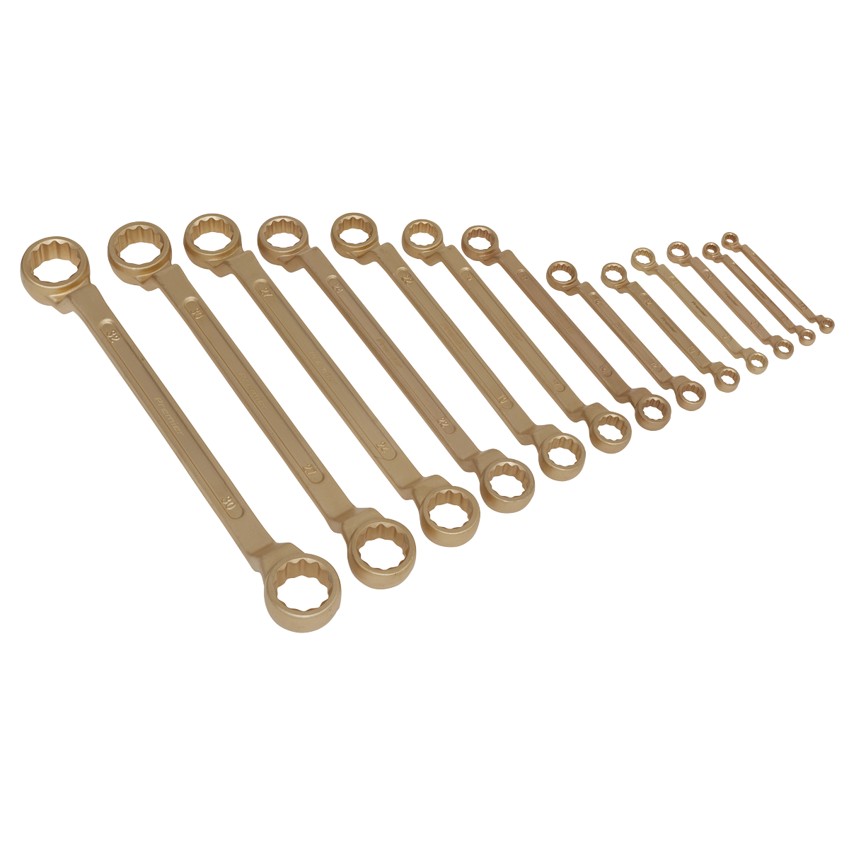Double End Ring Spanner Set 13pc 5.5-32mm Non-Sparking