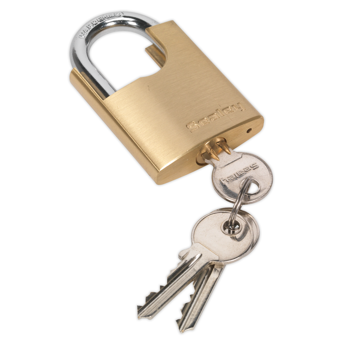 Brass Body Padlock Shrouded Shackle 50mm