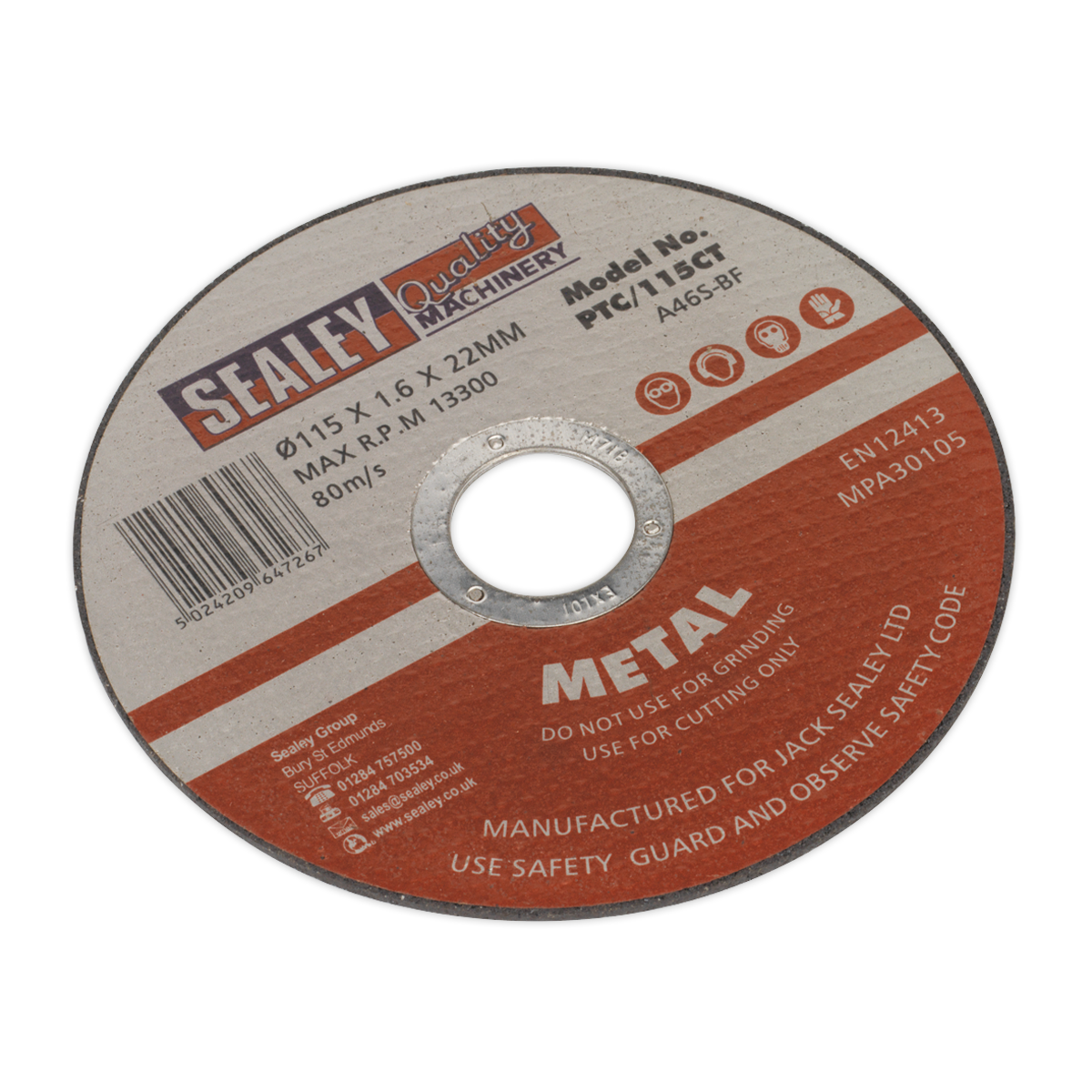 Cutting Disc ¯115 x 1.6mm 22mm Bore