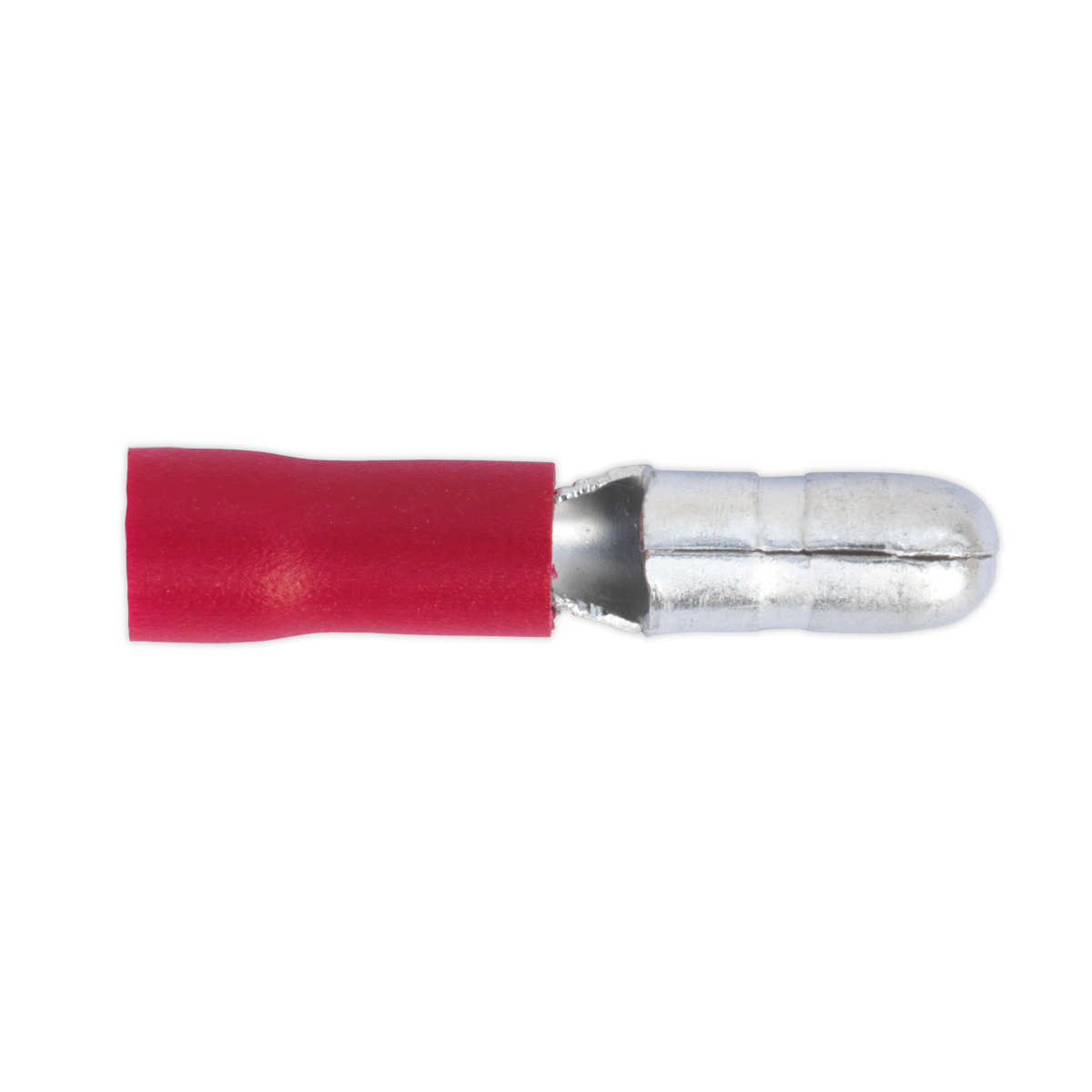 Bullet Terminal ¯4mm Male Red Pack of 100