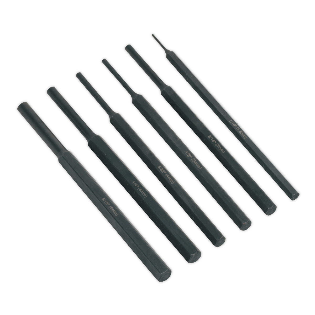 Parallel Pin Punch Set 6pc